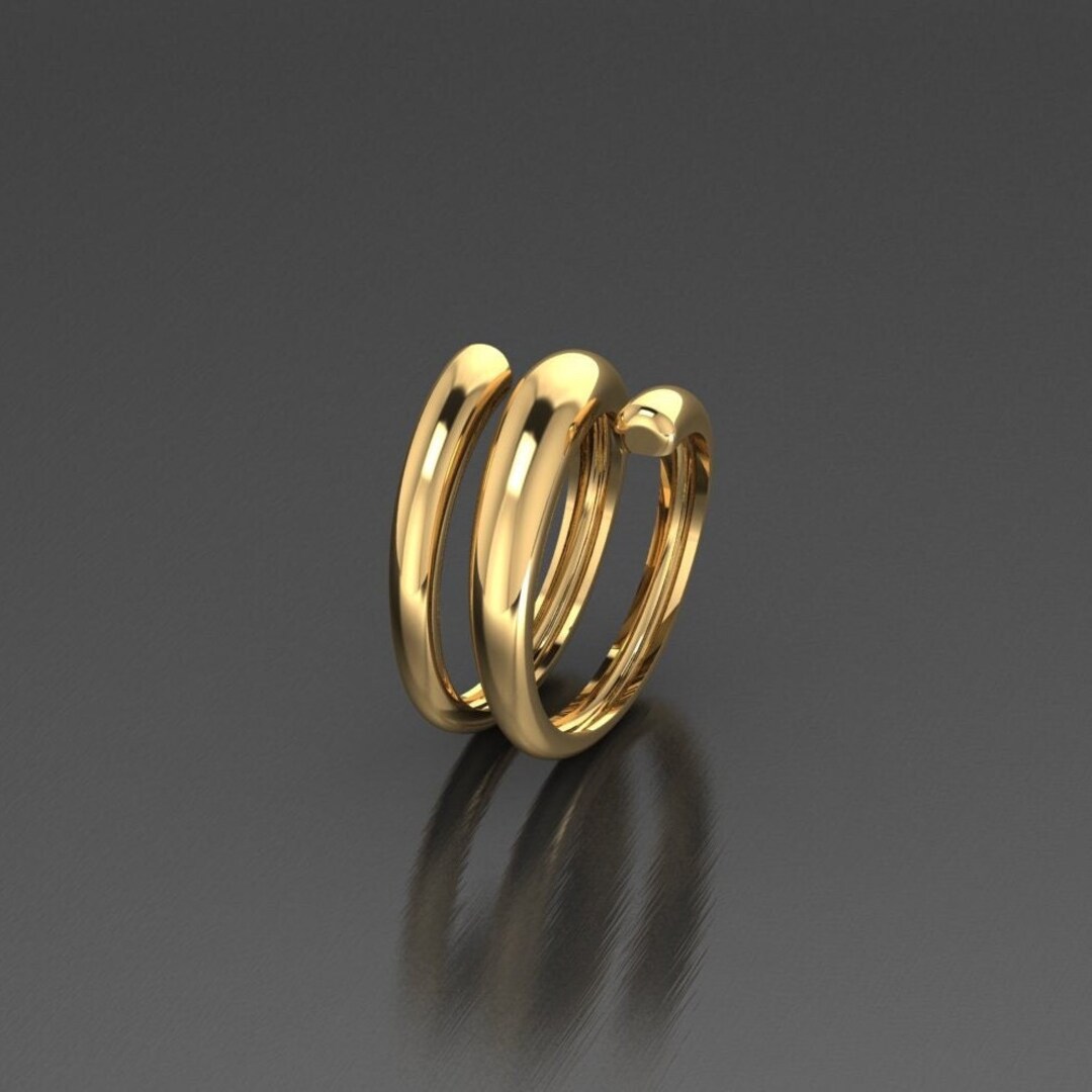 Spiral Dome Wrap Ring - Etsy