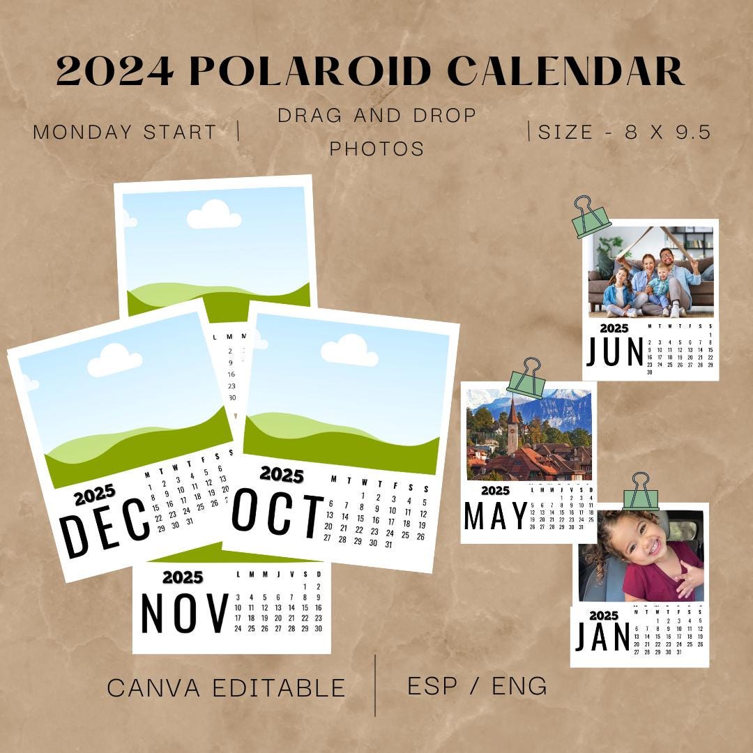 2024 PHOTO CALENDAR - Etsy