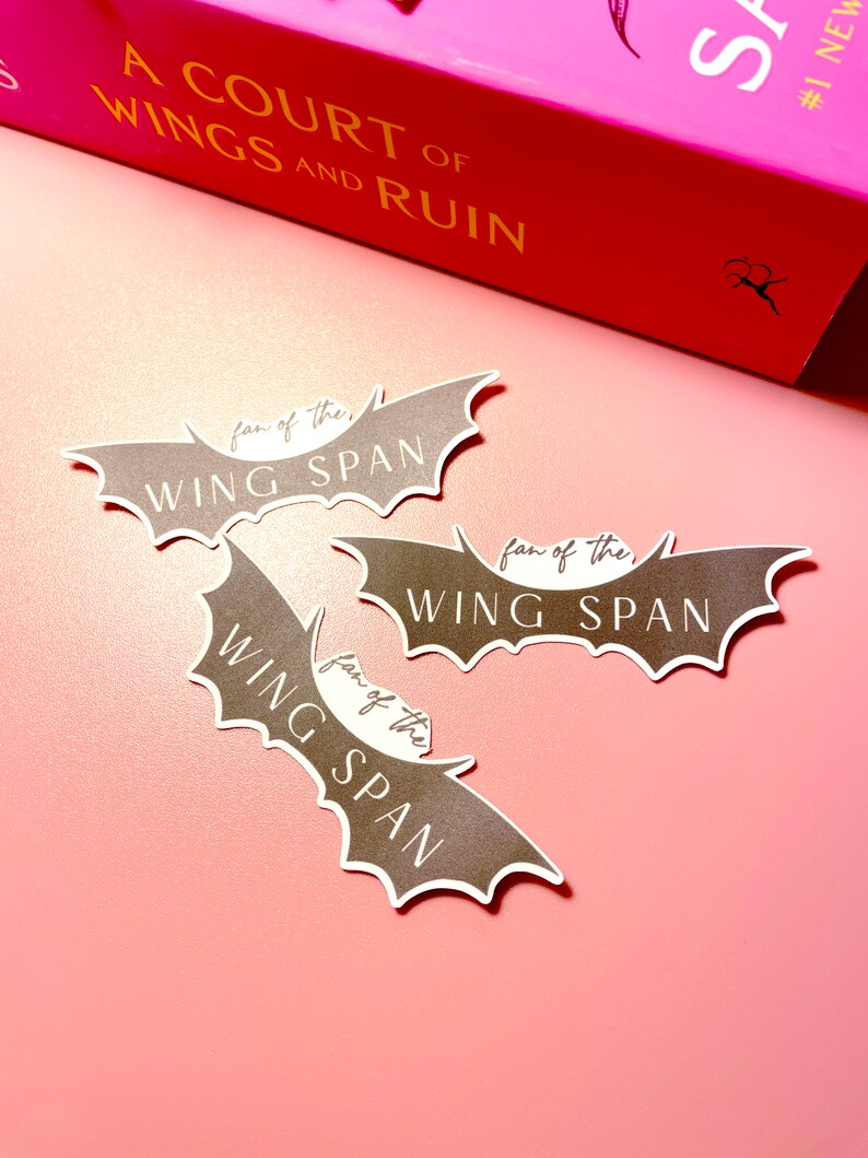 Fan of the Wing Span ACOTAR Sticker, SJM, Night Court Sticker, Rhysand ...
