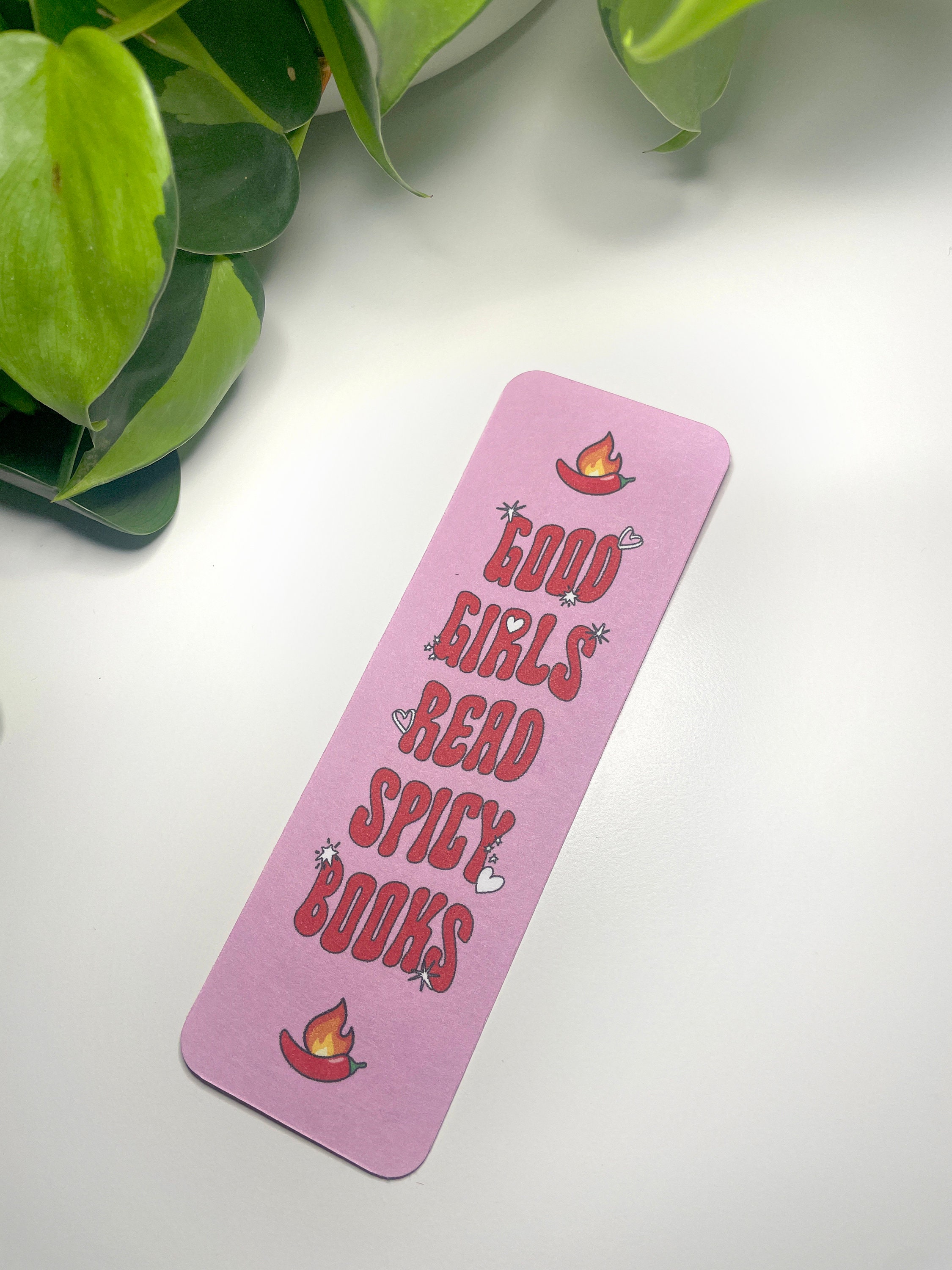 Good Girls Read Spicy Books Bookmark, Double Sided, Page Marker, Book ...