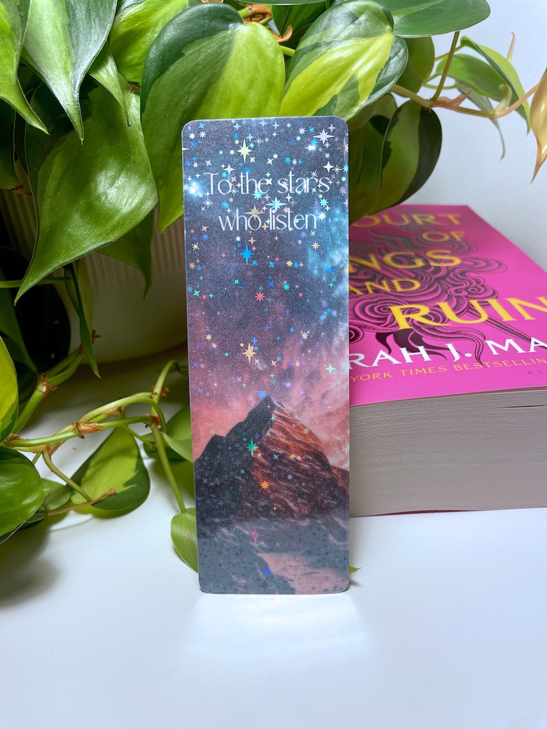 ACOTAR Night Court Bookmark, 'to the Stars Who Listen', Starry Vinyl - Etsy