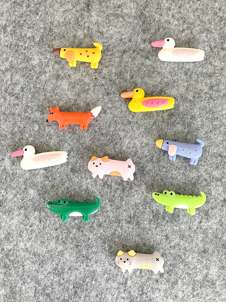 Magnet Zoo, Cute Animal Magnets, Fridge Magnet Set, Home Decor ...