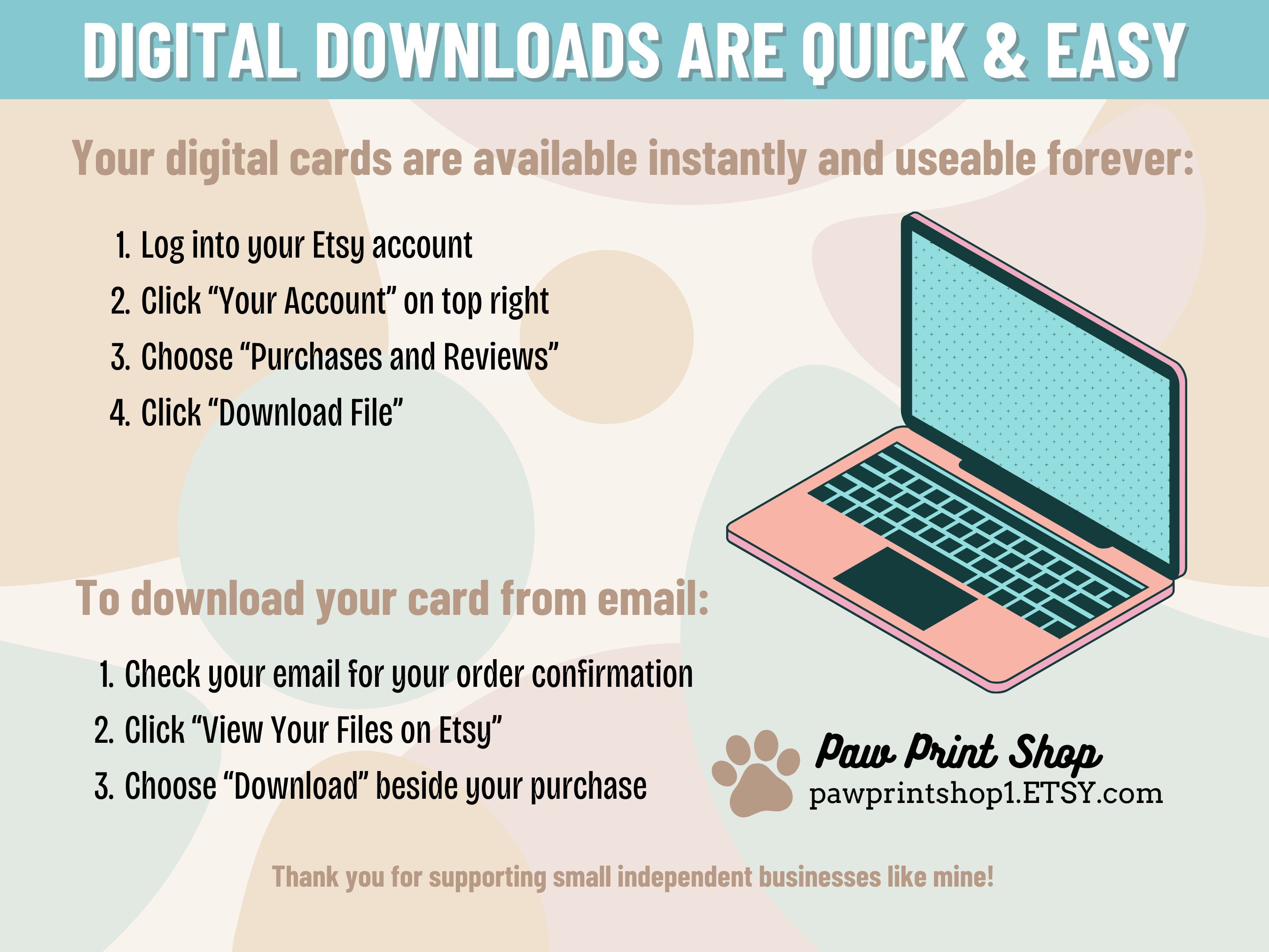 Dog Theme Get Well Card Printable | DIGITAL DOWNLOAD | Get Well Card ...