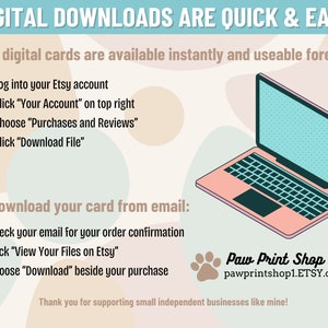 New Dog Card Printable | DIGITAL DOWNLOAD | New Puppy Card | New Pet ...