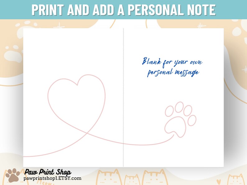 New Cat Card Printable | DIGITAL DOWNLOAD | New Kitten Card | New Pet ...