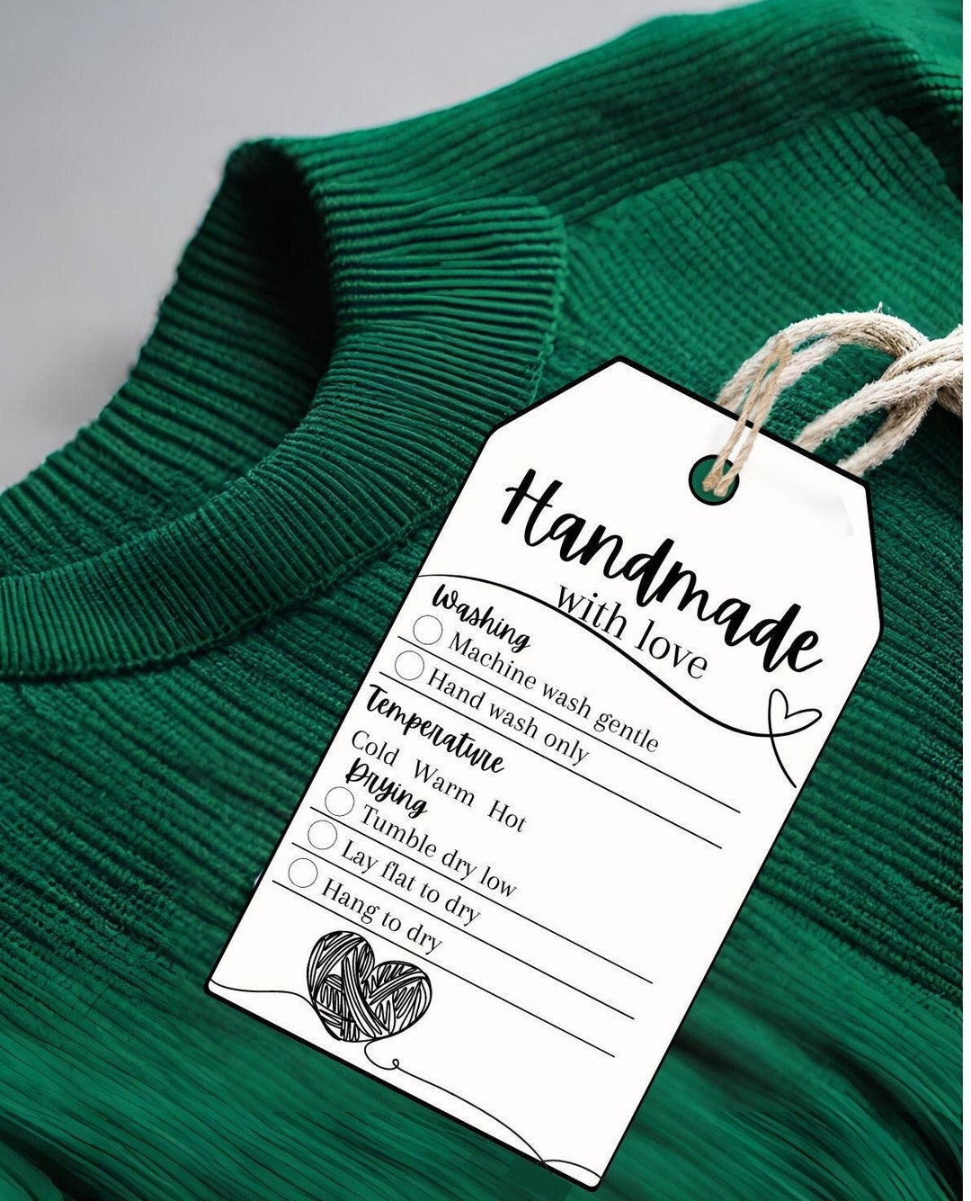 Crochet & Knit Project Tag / Handmade Project Label - Etsy