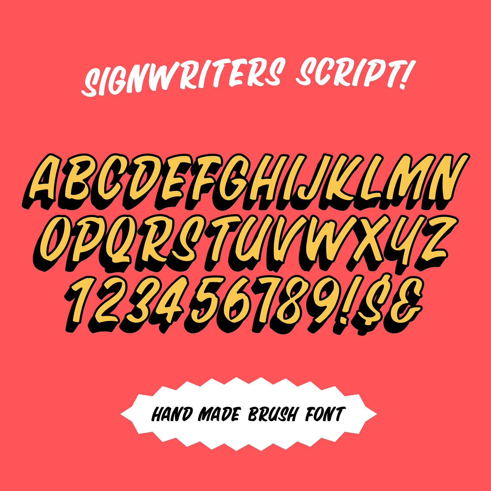Sign Writers Script - Etsy
