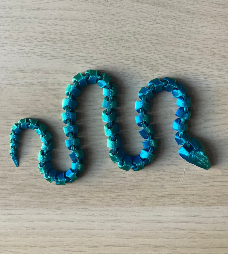 Articulated Snake, 3D Printed, Fidget Toy, Desk Toy, Toy Gift, ADHD Toy ...