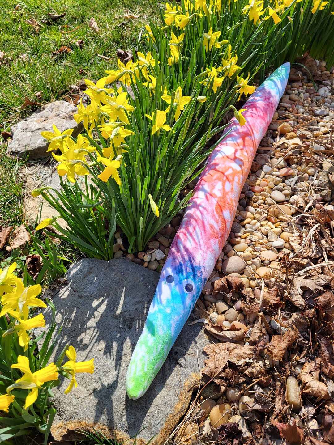 Super Colorful Worm on a String Plush - Etsy