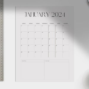 Minimalist, Printable, Aesthetic Weekly and 2024 Yearly Planner ...