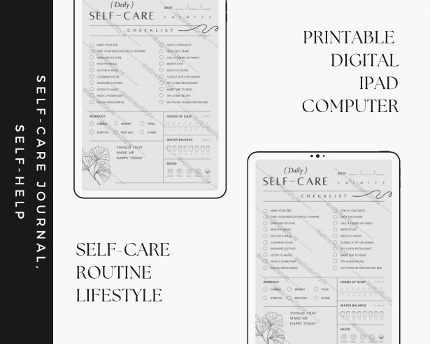 Printable Daily Self-care Routine, Wellness, Self-care, Skin-care ...