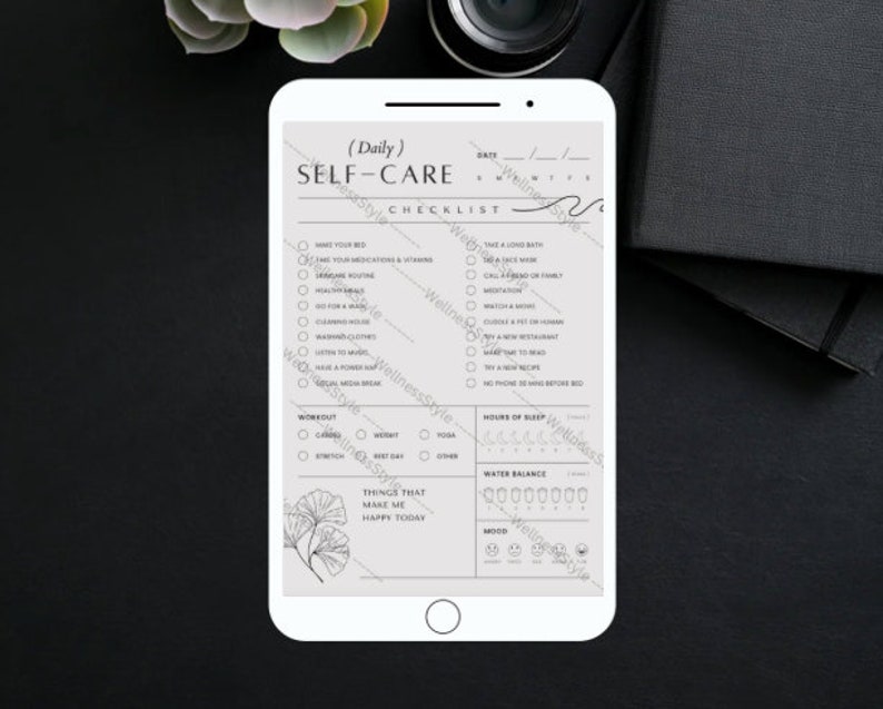 Printable Daily Self-care Routine, Wellness, Self-care, Skin-care ...