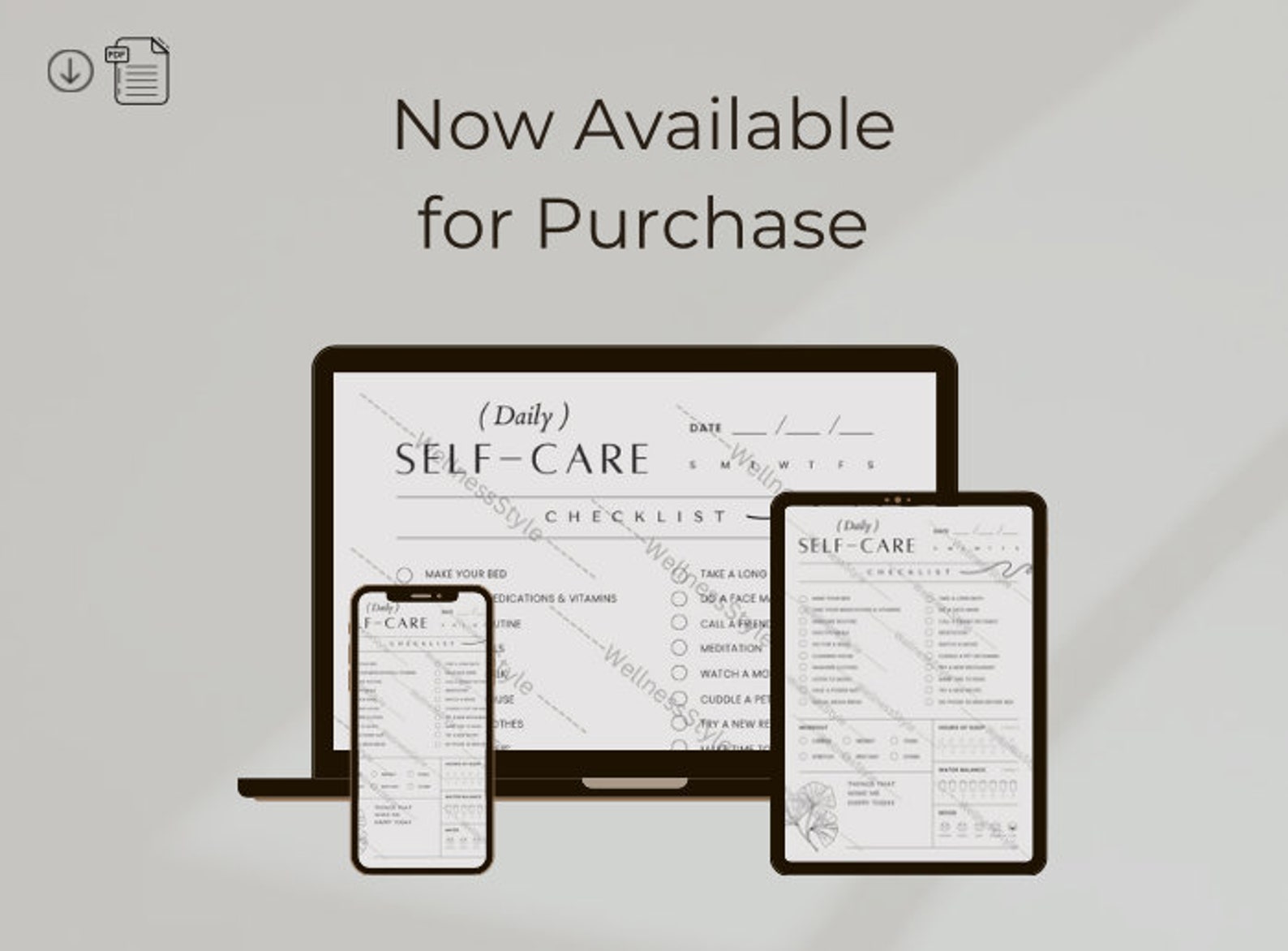 Printable Daily Self-care Routine, Wellness, Self-care, Skin-care ...