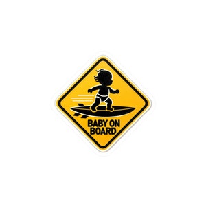 Baby on (surf)board - Baby on Board Vinyl Decal - Etsy