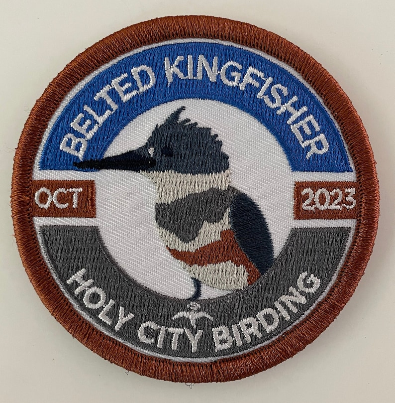 Belted Kingfisher Bird Patch - Etsy