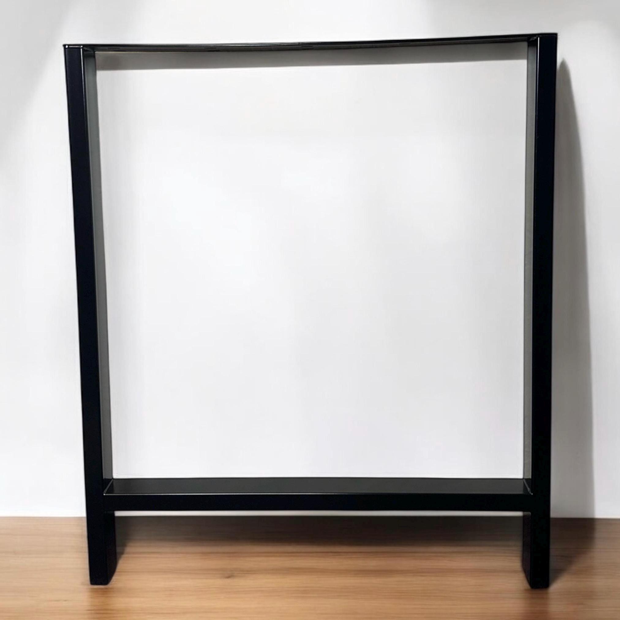 Office Desk Table Legs, H Frame Black Steel Table Legs, Black Metal ...