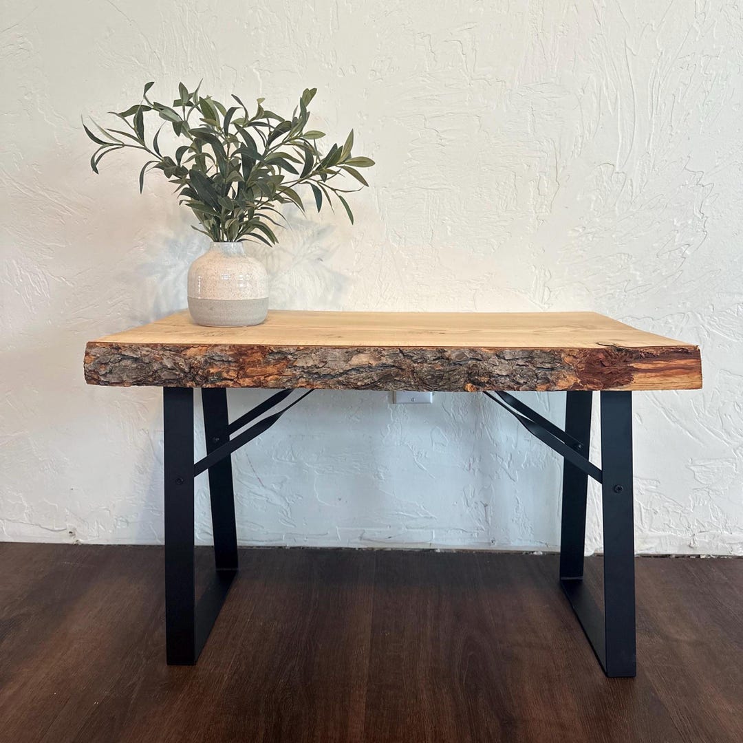 Handmade Rustic Narrow Entryway Bench, Unique Sturdy Farmhouse Bench ...