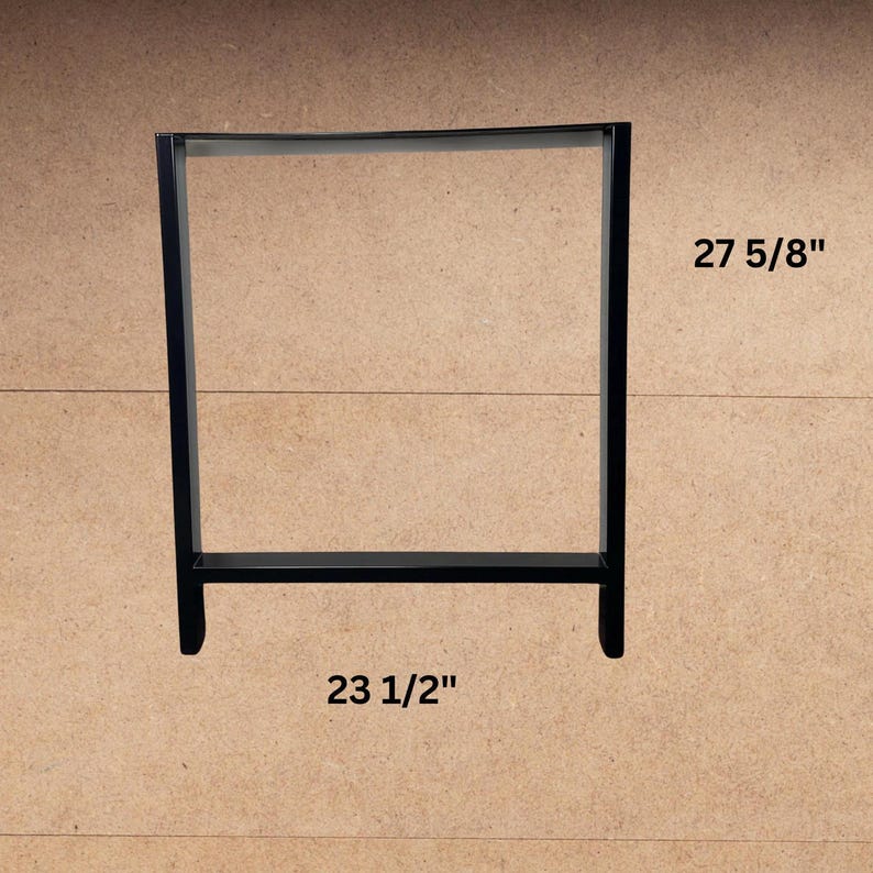 Black Metal Steel Table Legs, Industrial Office Desk Legs, Powder ...