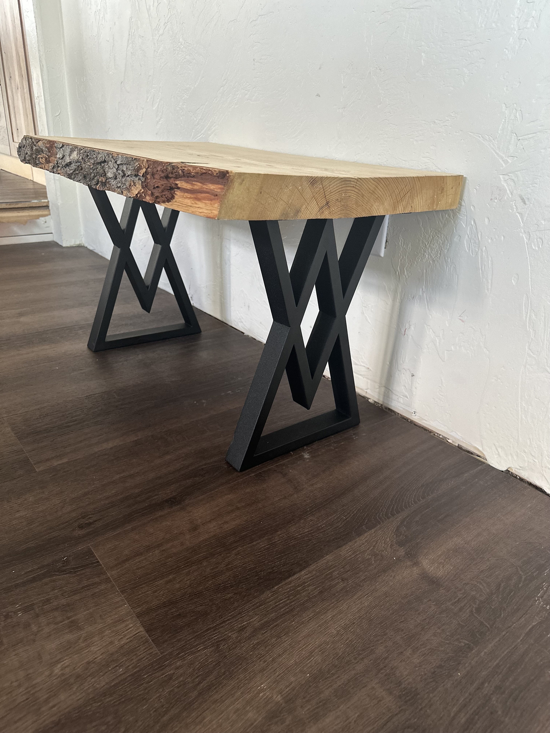 Rustic Modern Rustic Bench Decorative Bench Entry Way Bench Solid Wood ...