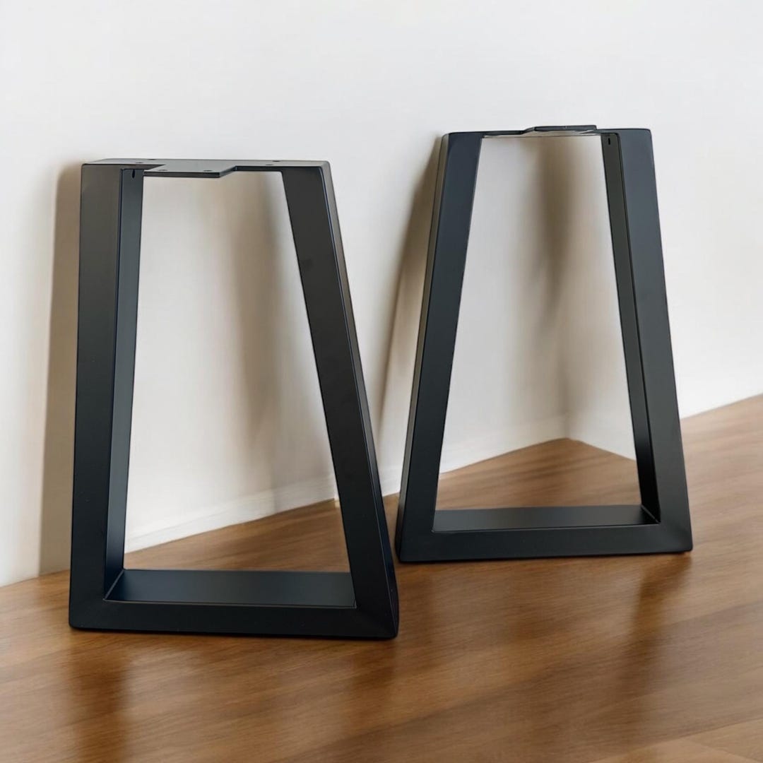 Trapezoid Steel Bench Legs, Metal Bench Base, Durable Steel Table Legs ...