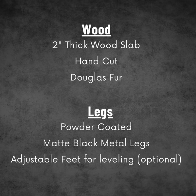 Nightstand Bed Side Table Live Edge Bed Side Table With Metal Legs Home Decor Rustic End Table