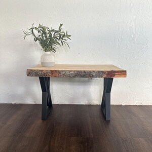 Rustic Modern Rustic Bench Decorative Bench Entry Way Bench Solid Wood ...
