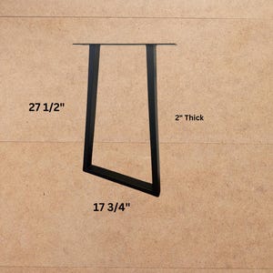 Custom Trapezoid Heavy Duty Table Legs, Modern Powder Coated Computer ...