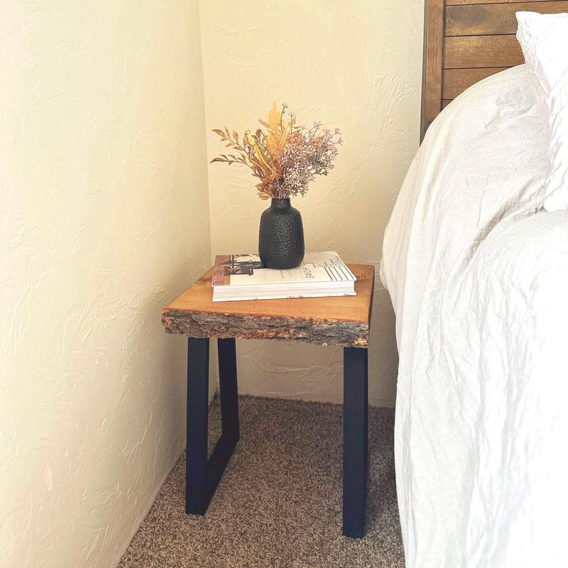 Rustic End Table - Etsy