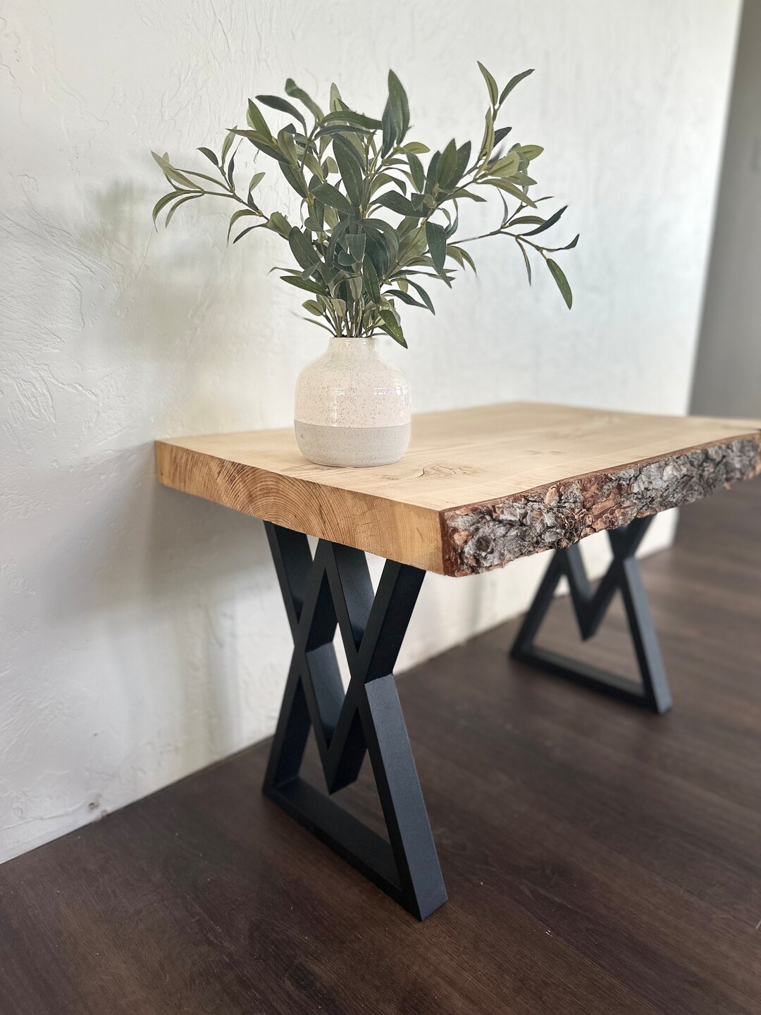 Rustic Modern Rustic Bench Decorative Bench Entry Way Bench Solid Wood ...