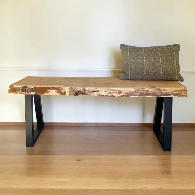 Live Edge Bench - Etsy