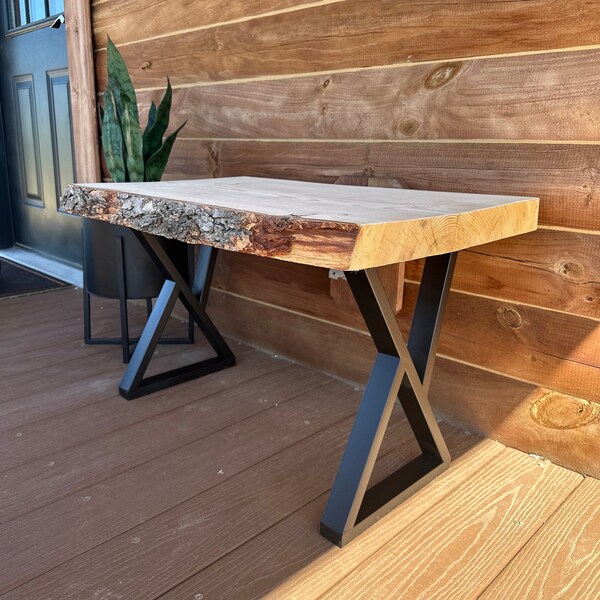 Live Edge Bench - Etsy