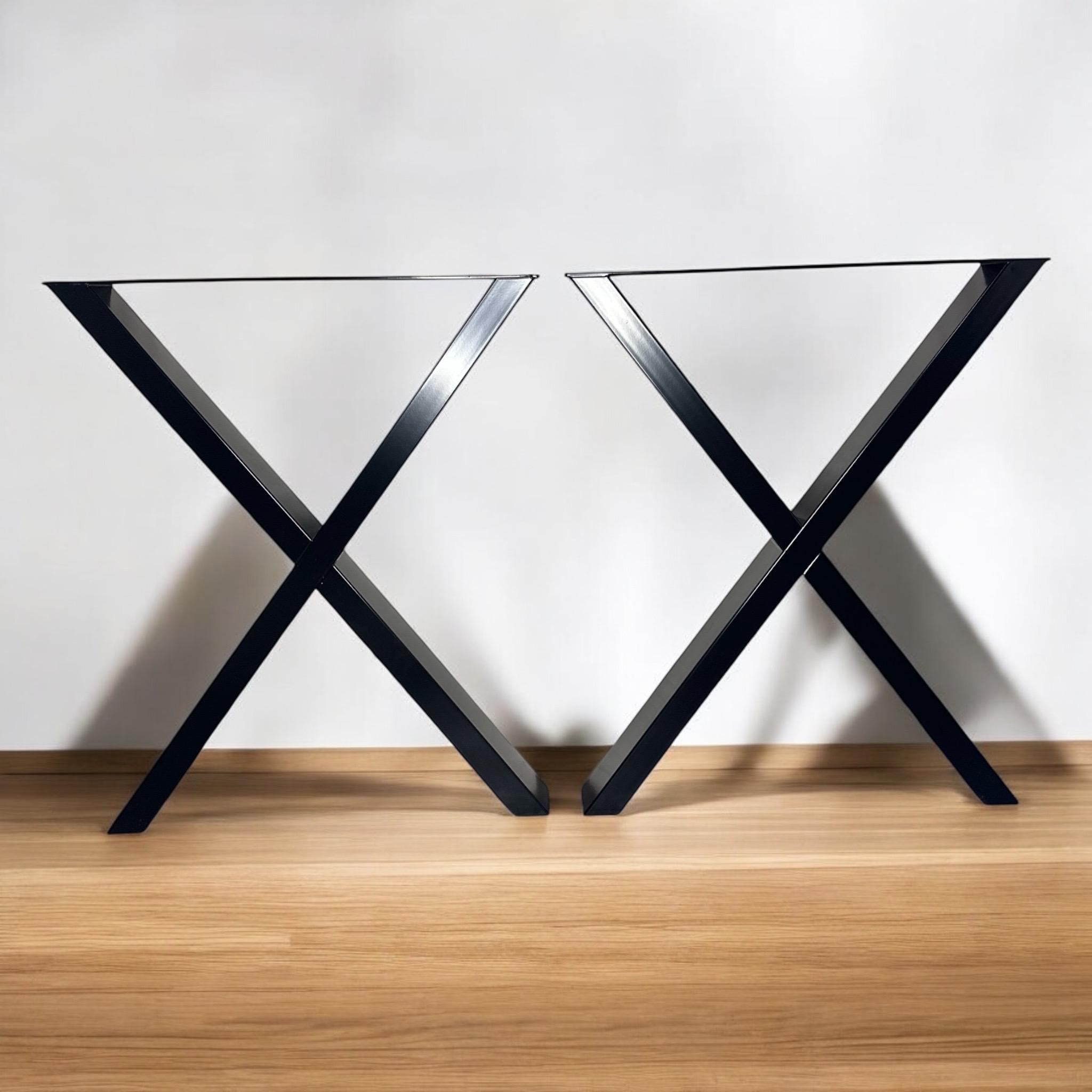 Modern X Frame Table Legs, Sturdy Metal Dining Table Legs, Industrial ...