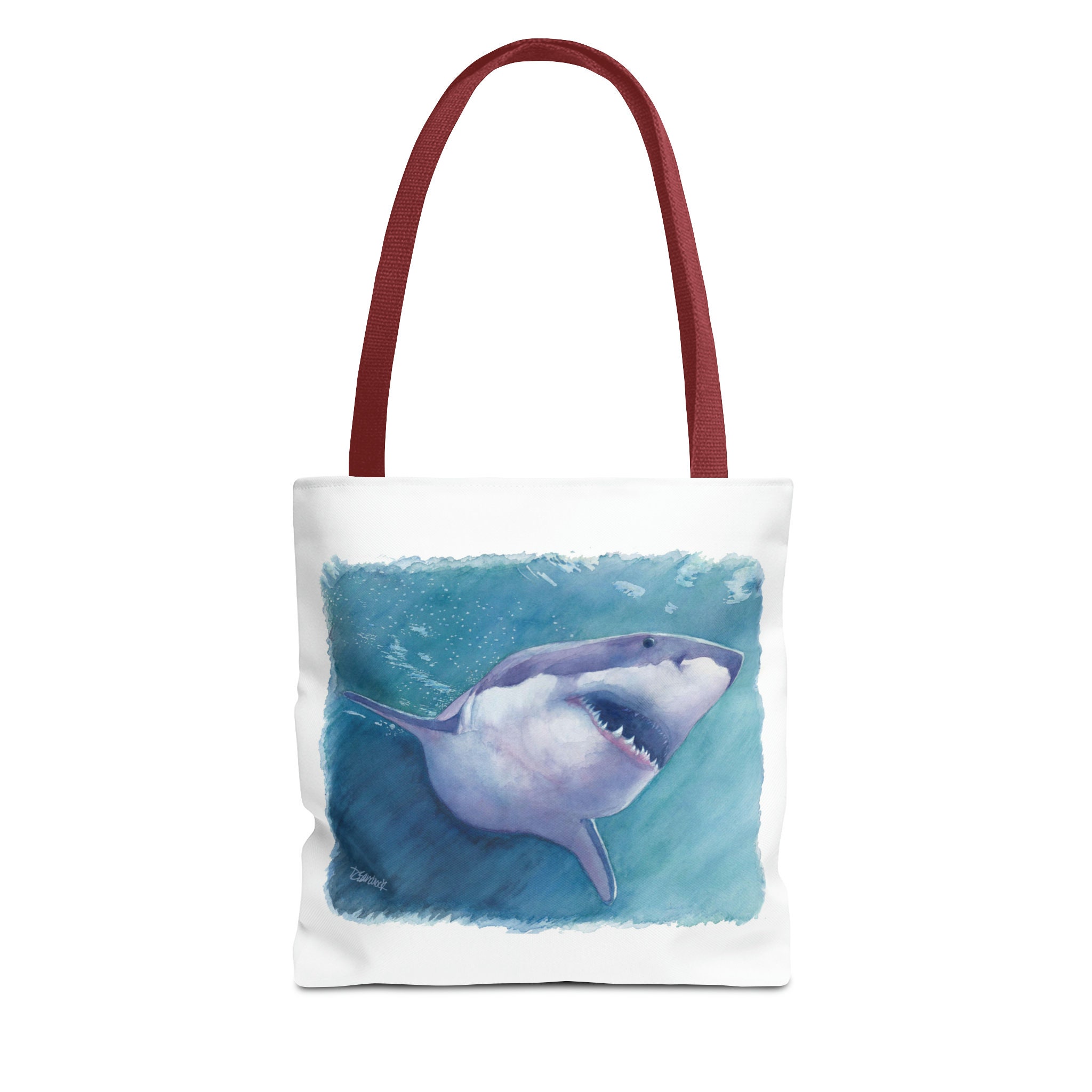 Great White Shark Tote Beach Bag - Etsy