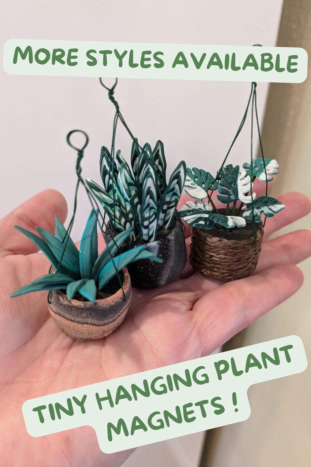 Tiny Plant Magnet, Plant Magnets, Monstera Magnet,miniature Plant ...