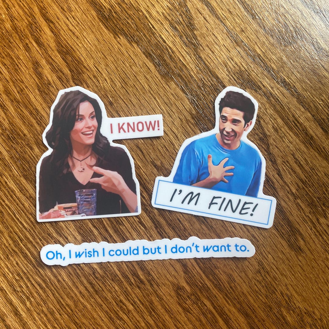 Friends Stickers Quotes & Characters - Etsy