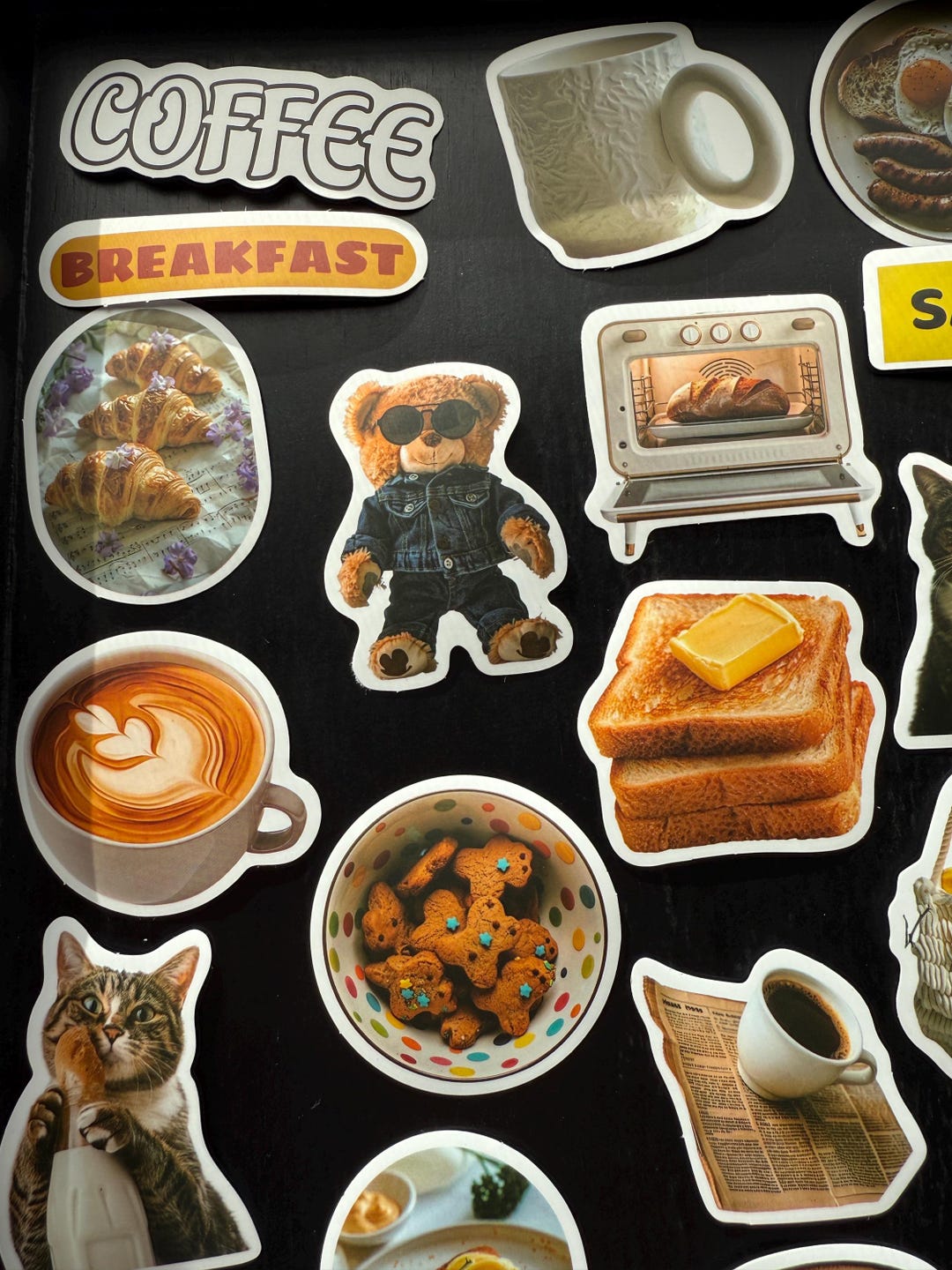 30pcs “breakfast With Teddy” Stickers Set Decals Sticker Skateboard ...