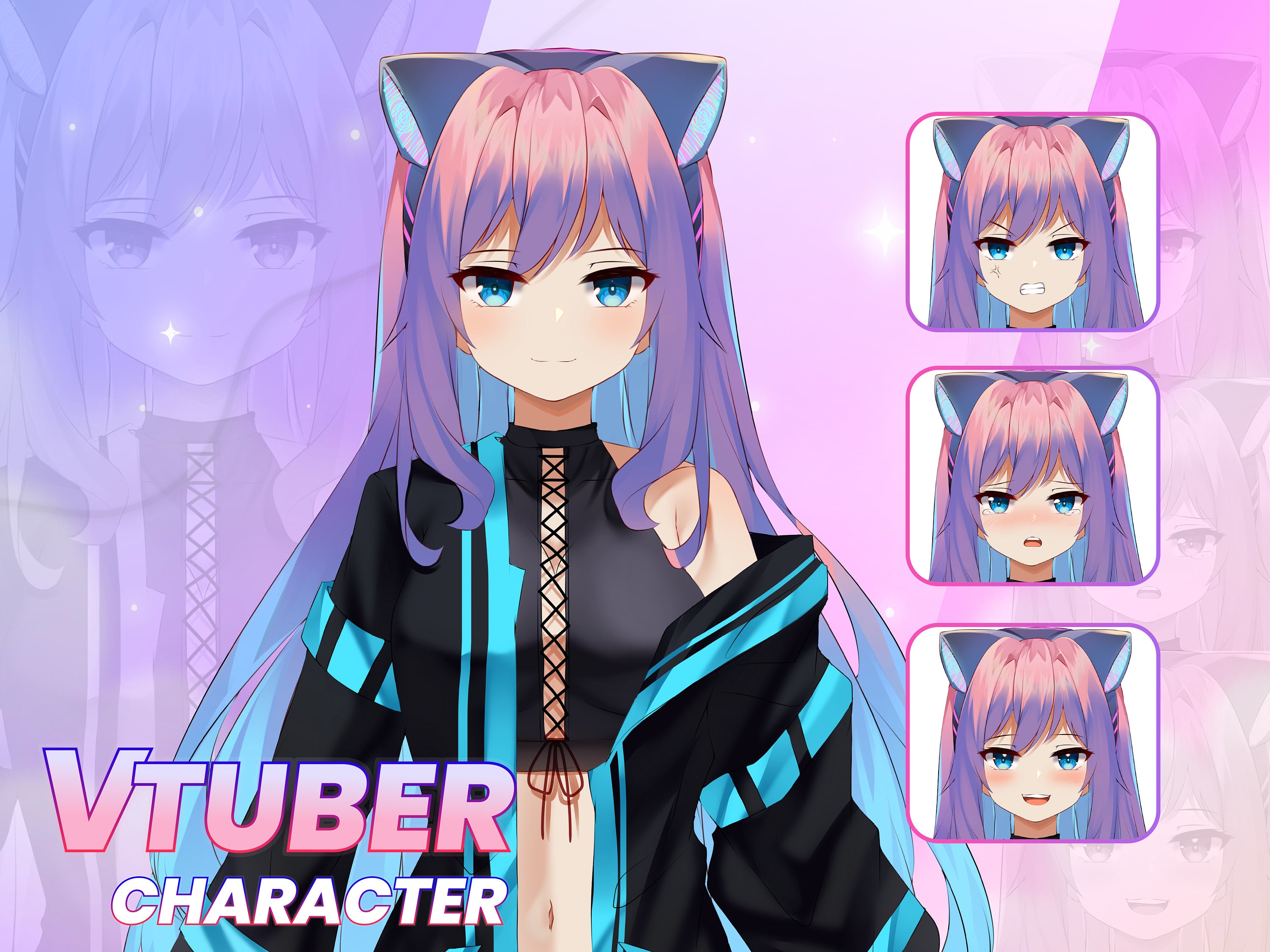 Modelo VTuber personalizado / Modelo Live2d / Comisión VTuber / Live2d ...