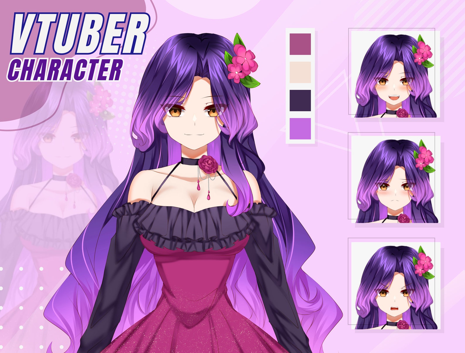 Custom Vtuber Model Live2d Model Vtuber Commission Live2d Vtuber Anime ...