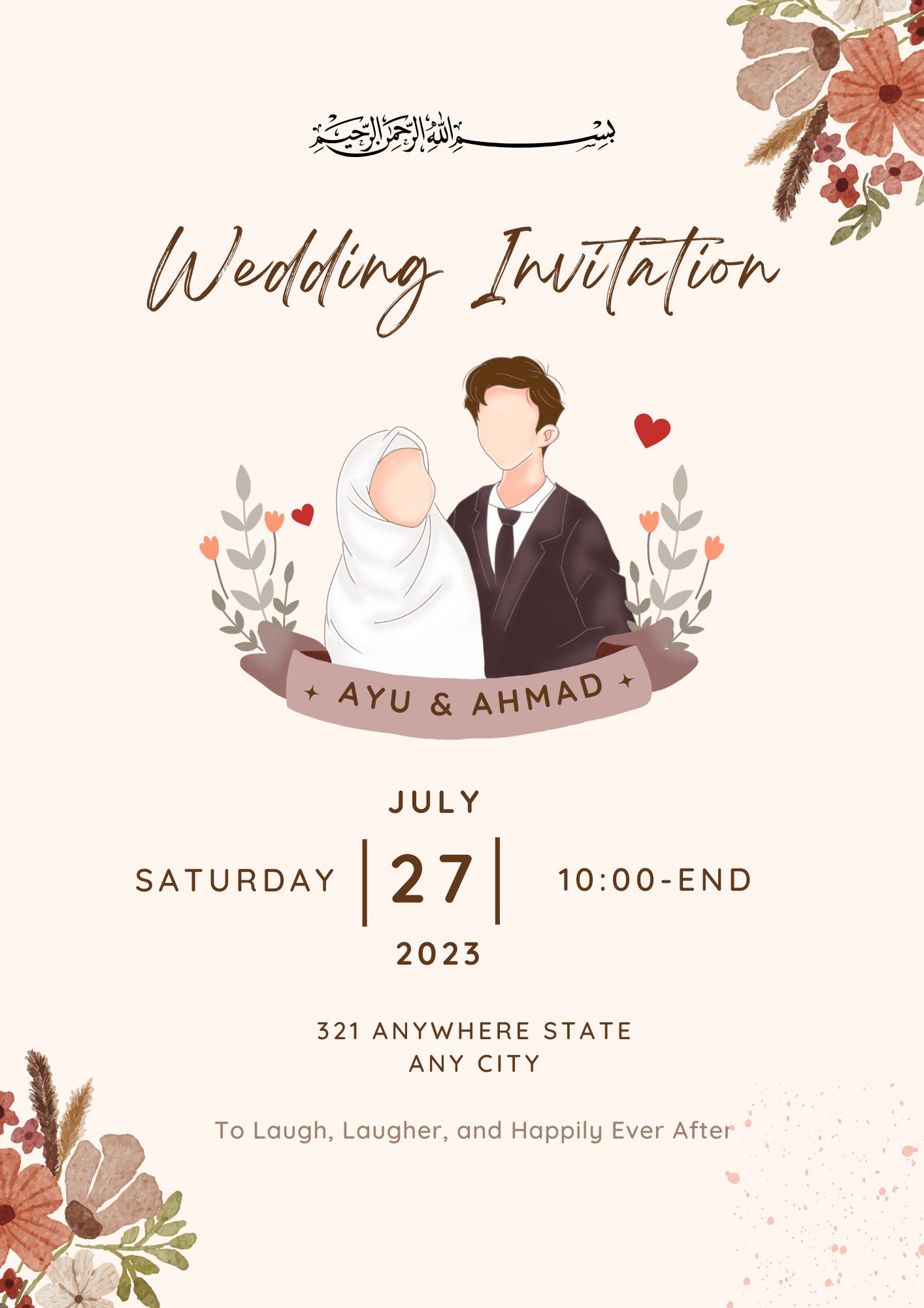 Cute Wedding Card Invitation - Etsy