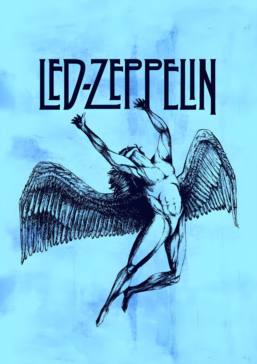 Led Zeppelin 12 Digital Posters Bundle, Rock Band Poster Set, Music ...