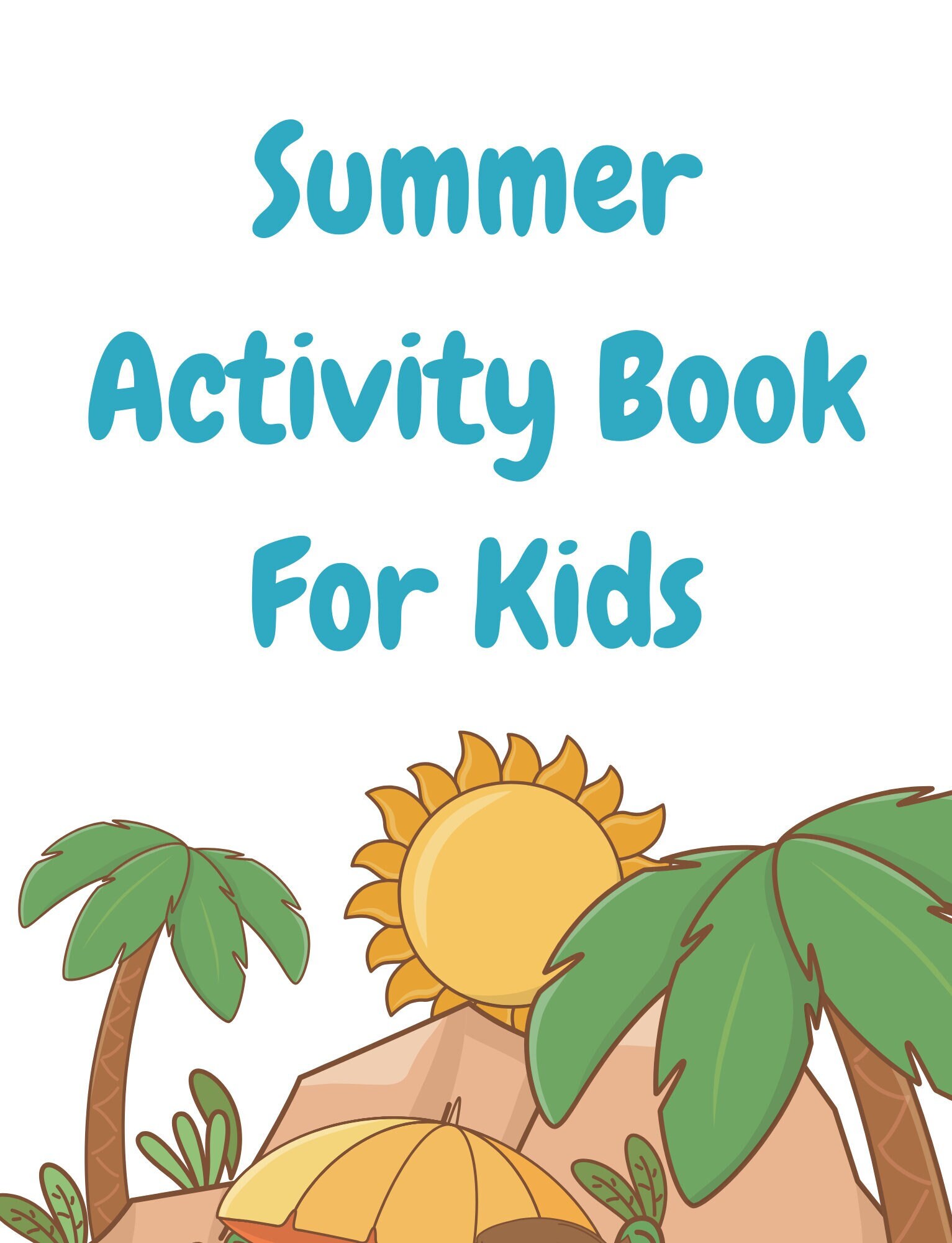 Summer Time Kids Digital Activity Pack With 70 Pages, Educational Fun ...