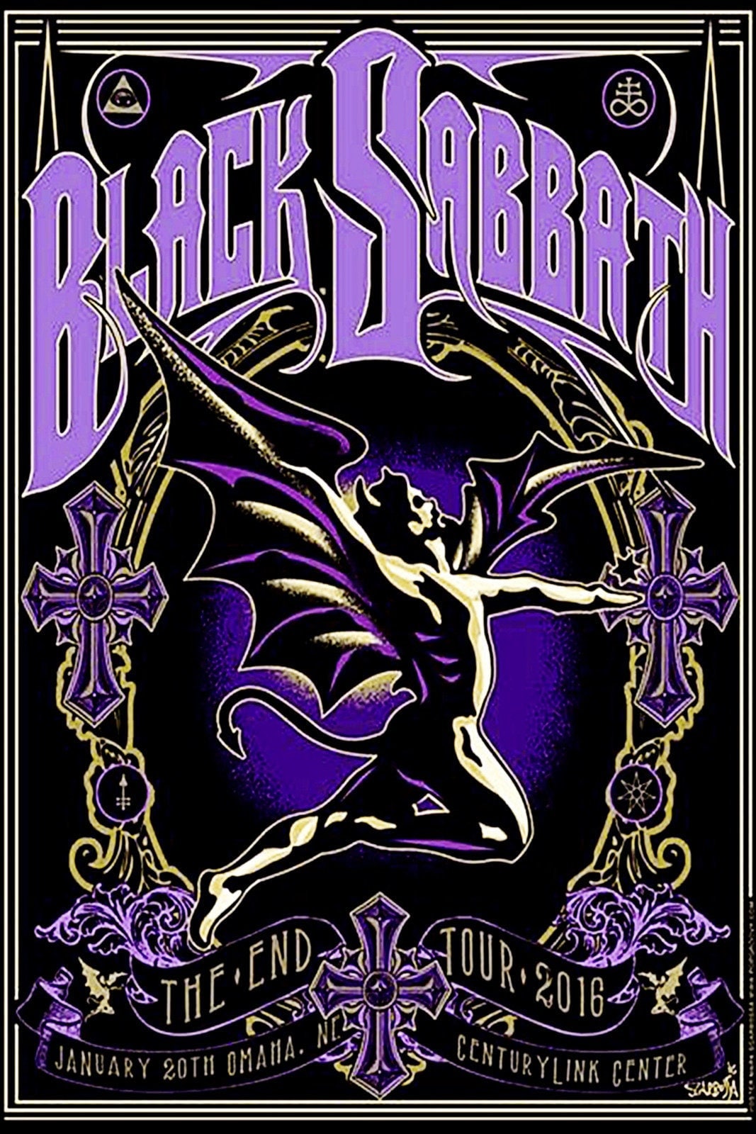 Black Sabbath Digital Concert Poster, Rock Band Poster, Music ...