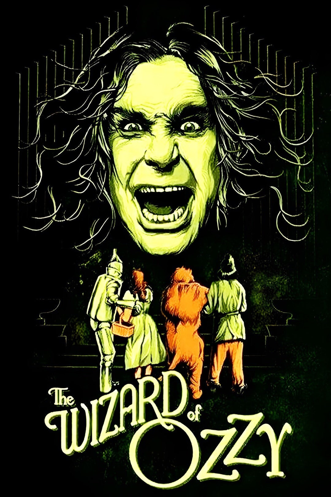 Ozzy Osbourne Wizard of Ozzy Digital Poster, Metal Heads Gift, Rock ...