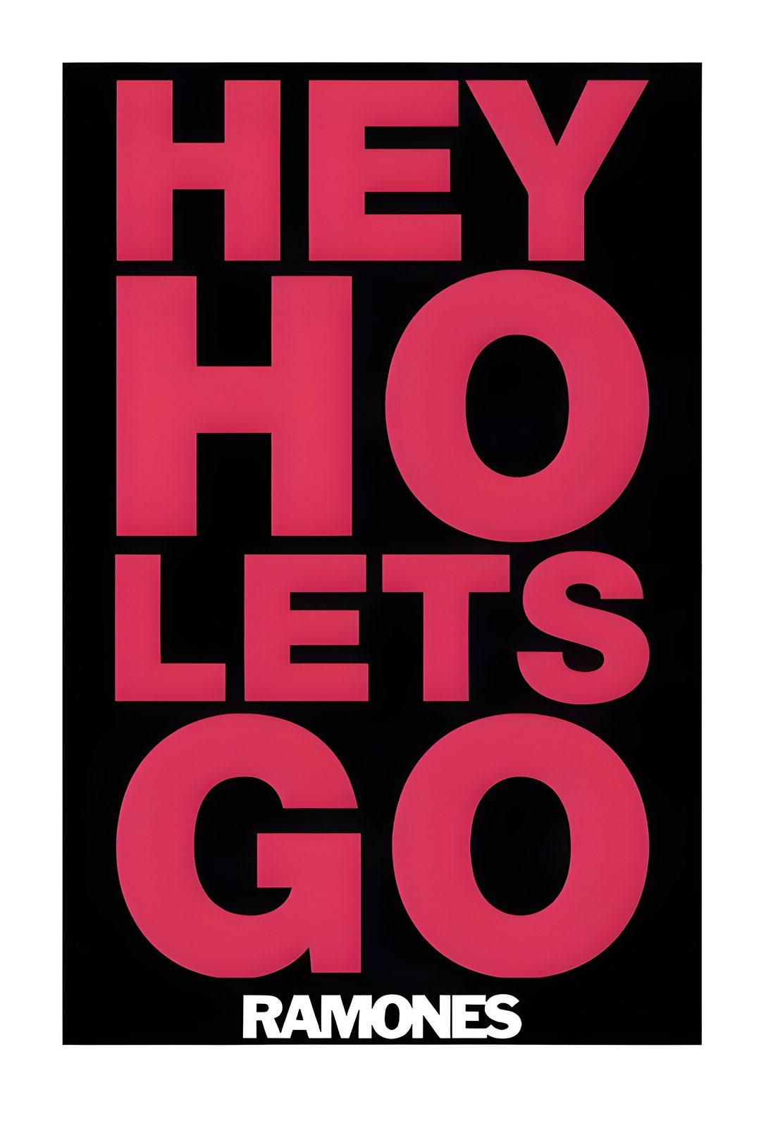 Ramones Hey Ho Lets Go 2 Digital Posters, Classic Punk Rock, Music ...