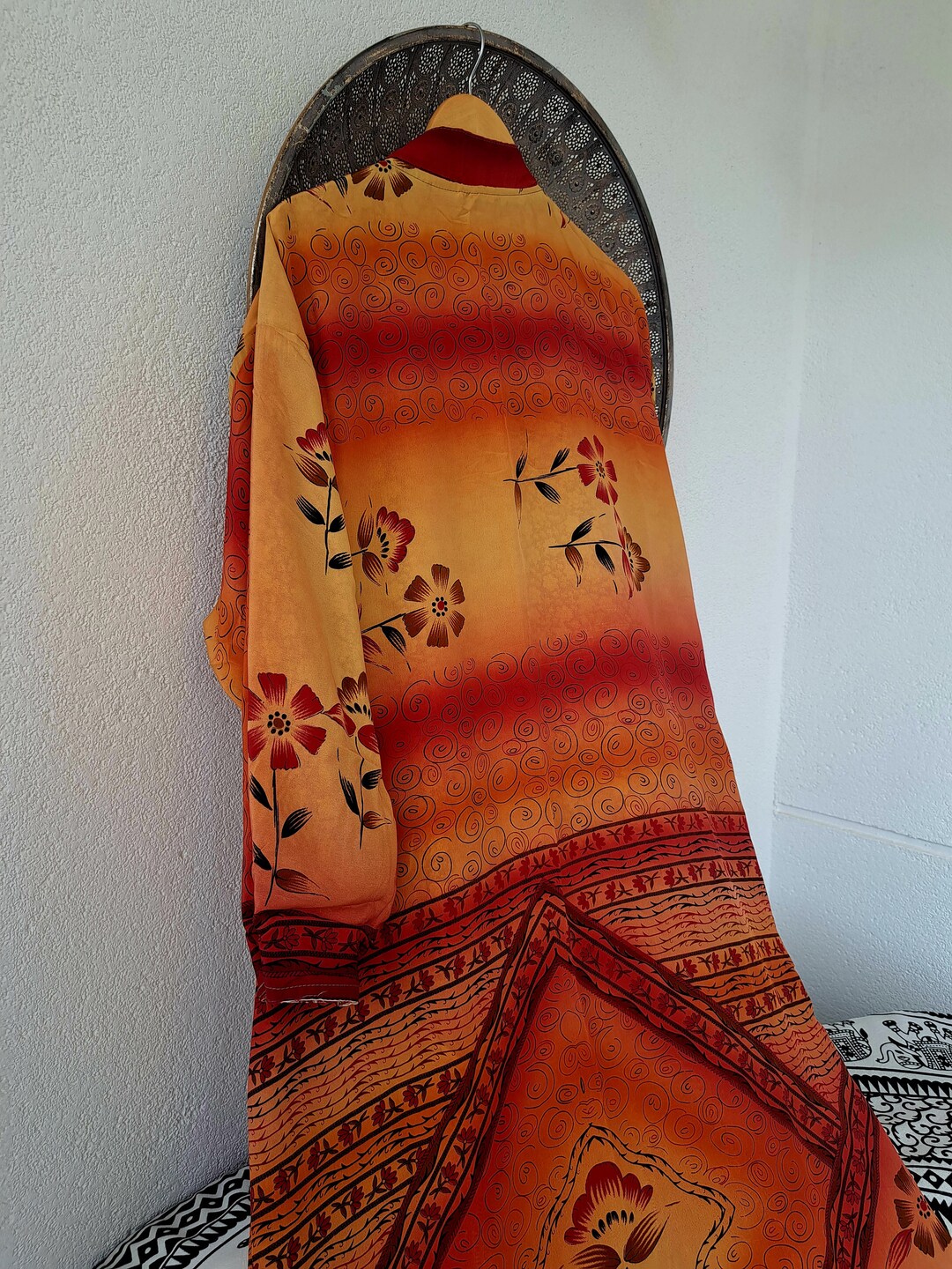 Reversible Recycled,upcycled Sari Kimono3 - Etsy