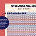 5p Saving Challenge, UK Saving Challenge Printable A3, A4, A5,A6, Money ...
