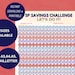 5p Saving Challenge, UK Saving Challenge Printable A3, A4, A5,A6, Money ...