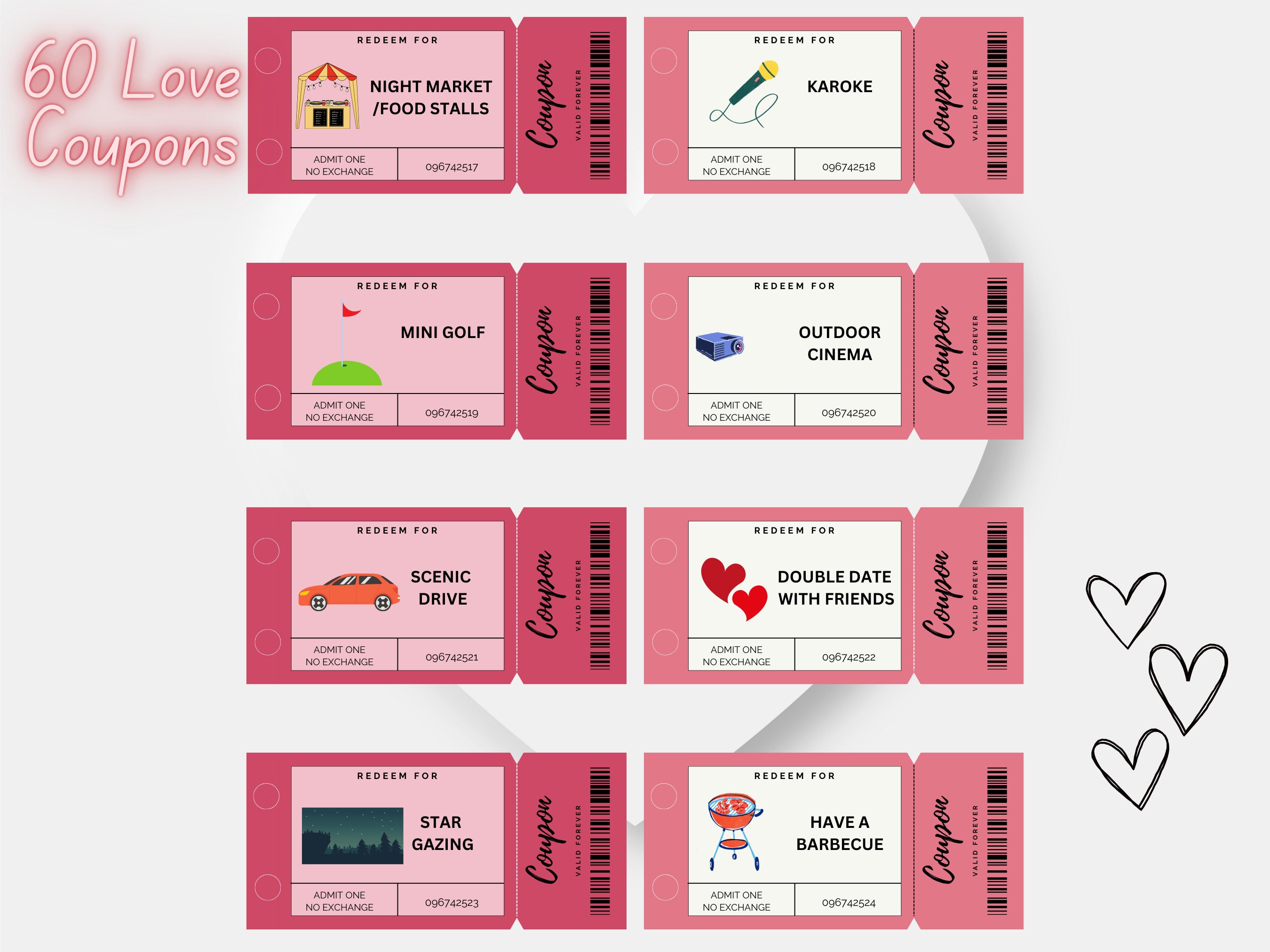 Love Coupon Book Printable Editable Love Coupons Couple Coupons Romantic Gift for Him Gift for ...