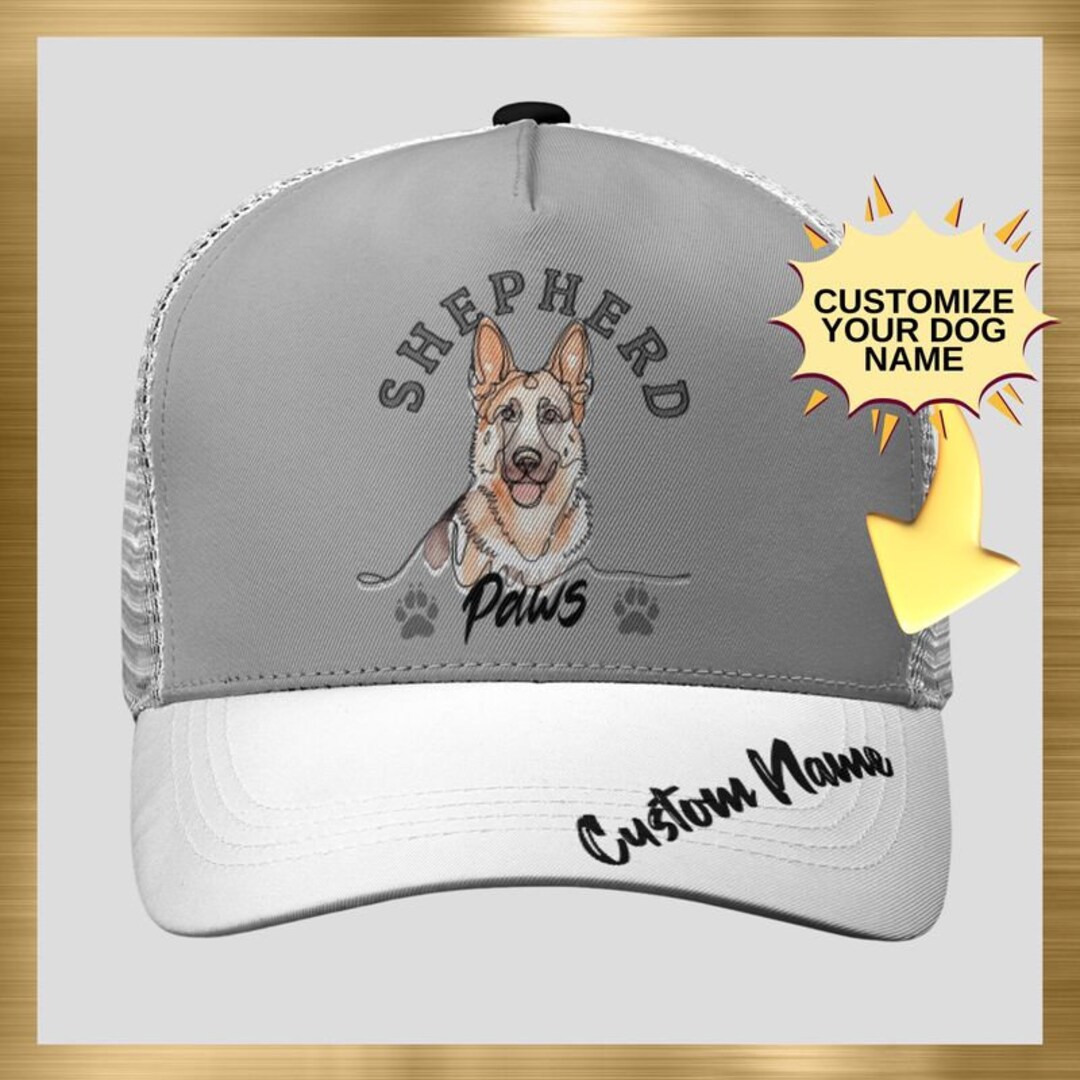 German Shepherd Trucker Cap K-9 Lover Hat for Shepherd Owners Perfect ...