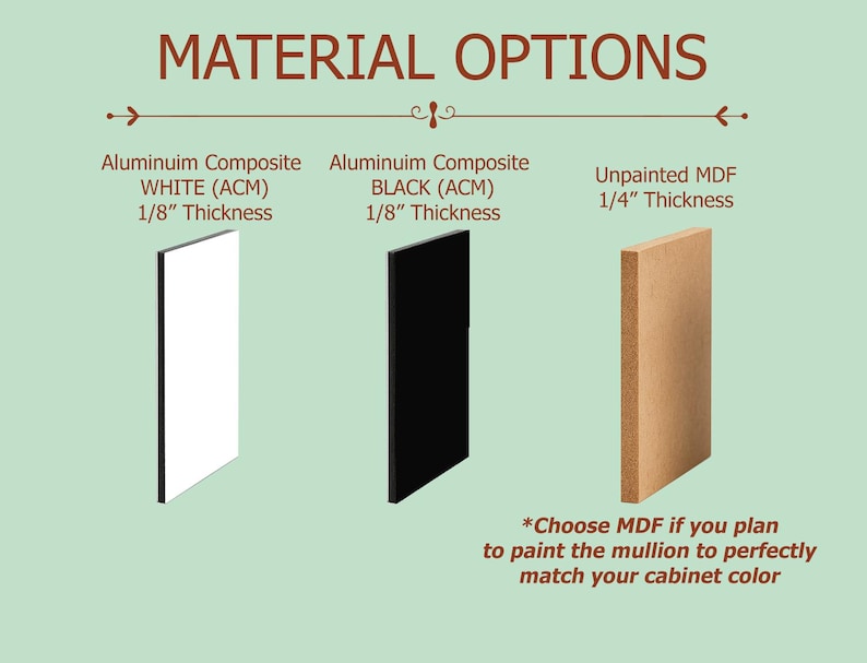 Custom Mullion Insert for Existing Kitchen Cabinet Glass Door | Custom ...